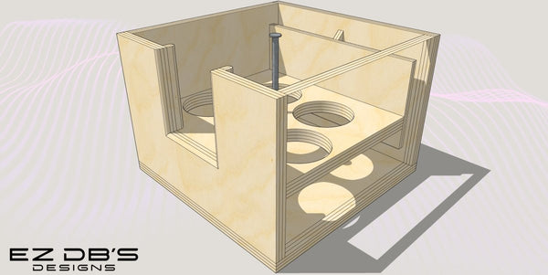 Custom 6th Order Bandpass Subwoofer Box Design – EZ DB's Designs