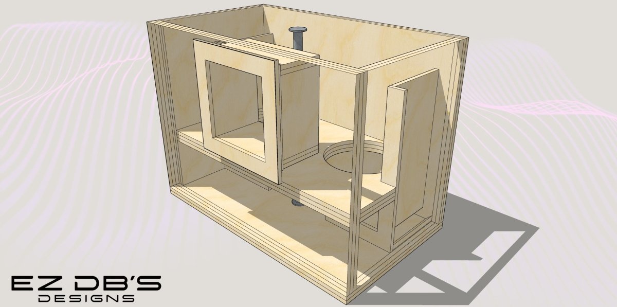 Custom 6th Order Bandpass Subwoofer Box Design – EZ DB's Designs