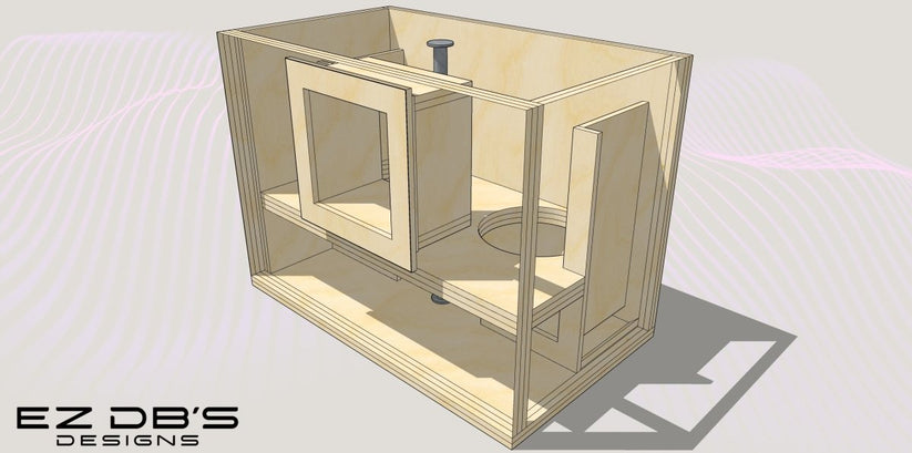 Custom 6th Order Bandpass Subwoofer Box Design – EZ DB's Designs